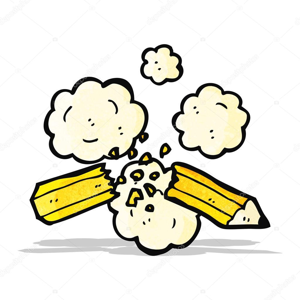Snapped pencil cartoon Stock Vector by ©lineartestpilot 53369413