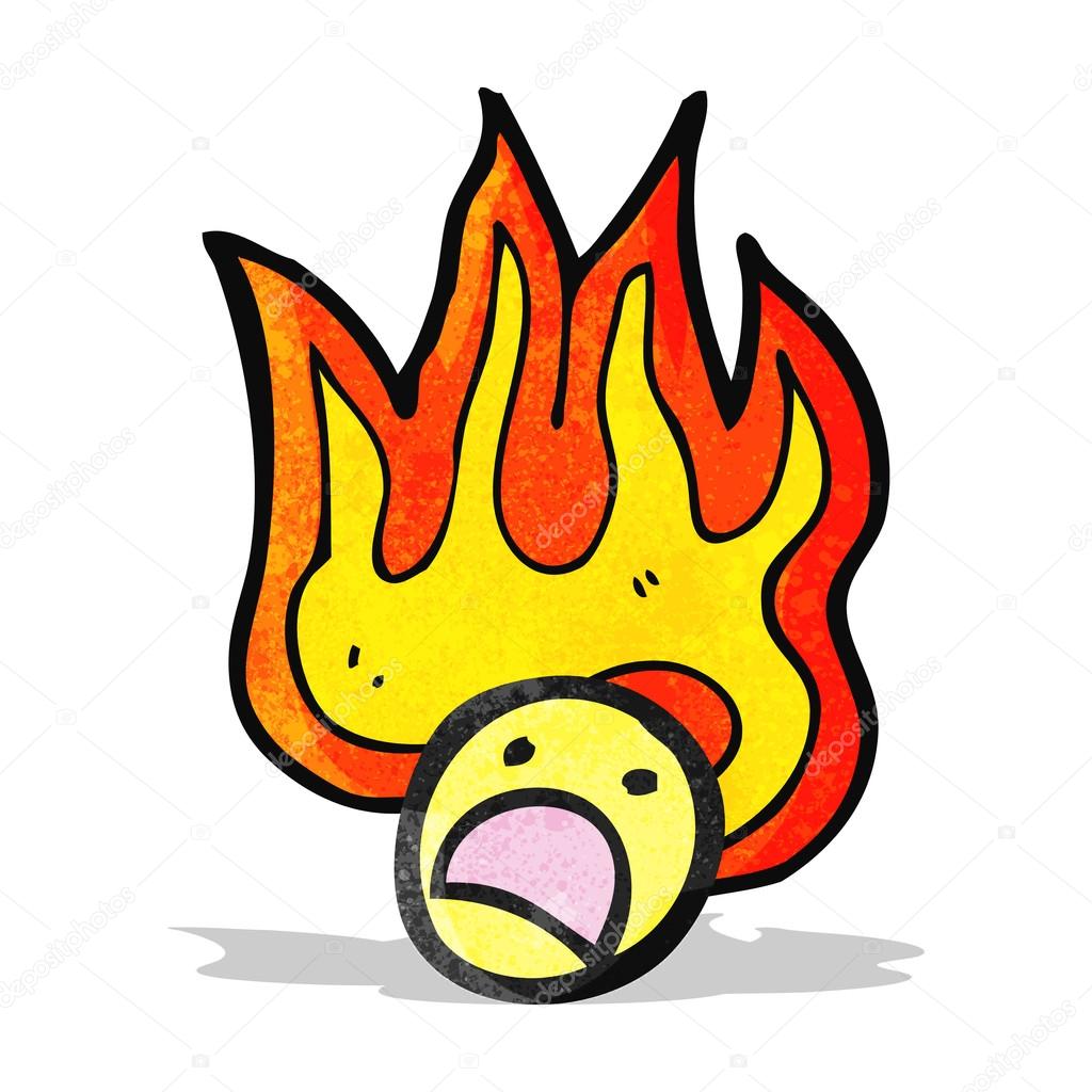 Flaming emoticon face cartoon Stock Vector by ©lineartestpilot 53370089