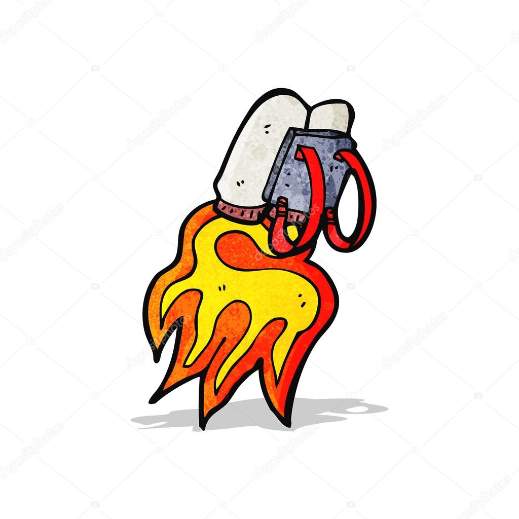 Rocket pack cartoon Stock Vector Image by ©lineartestpilot #53370265