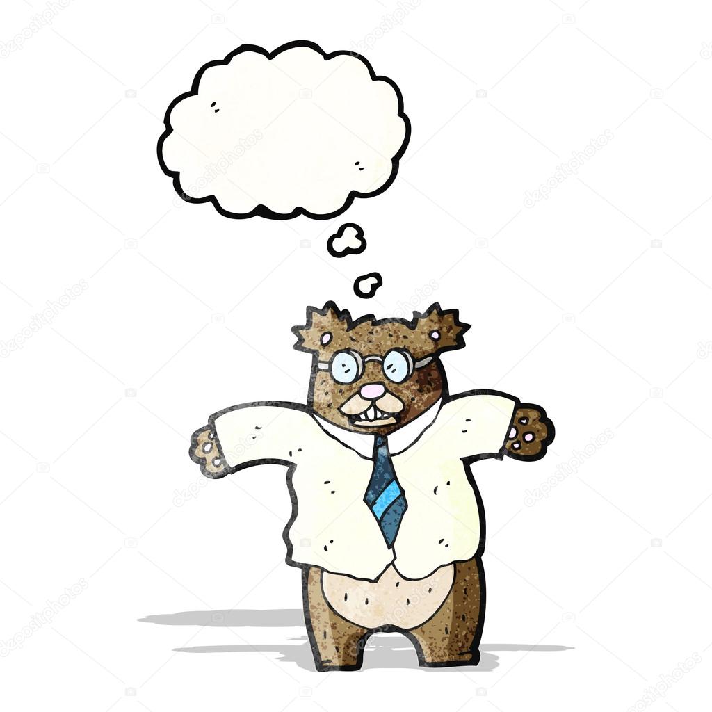 Cartoon bear boss Stock Vector by ©lineartestpilot 53372475