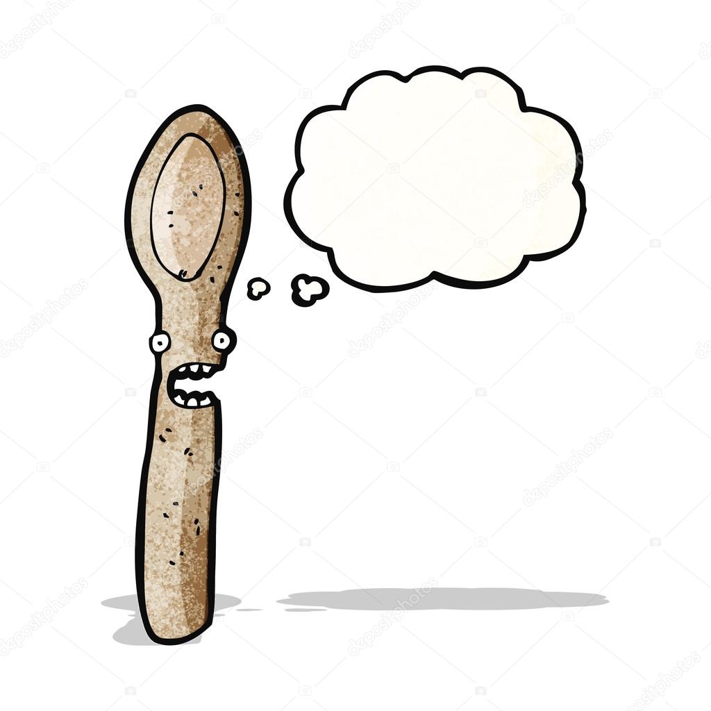 Wooden spoon cartoon Stock Vector by ©lineartestpilot 53374067