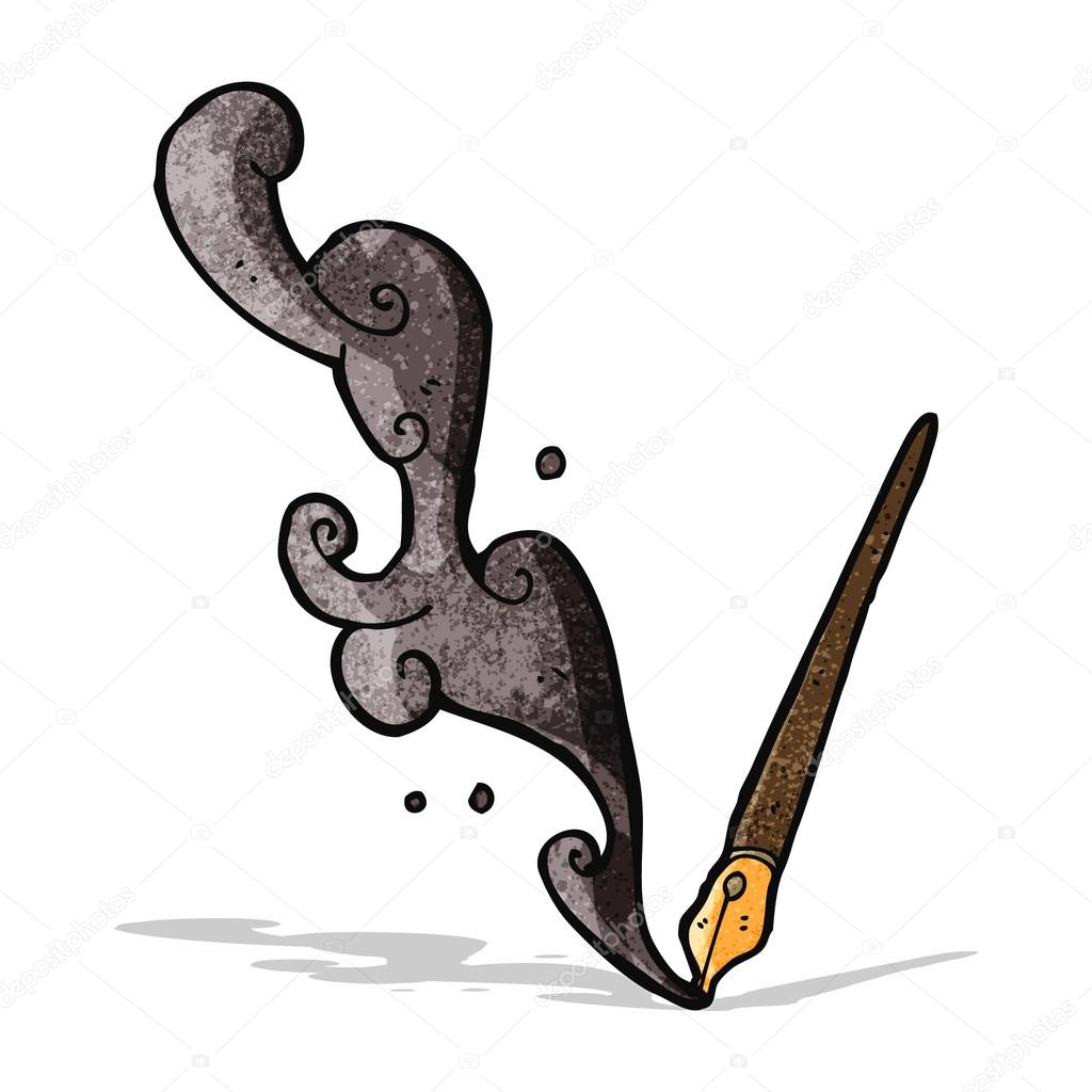 Pluma de tinta de dibujos animados Vector de stock por ©lineartestpilot ...