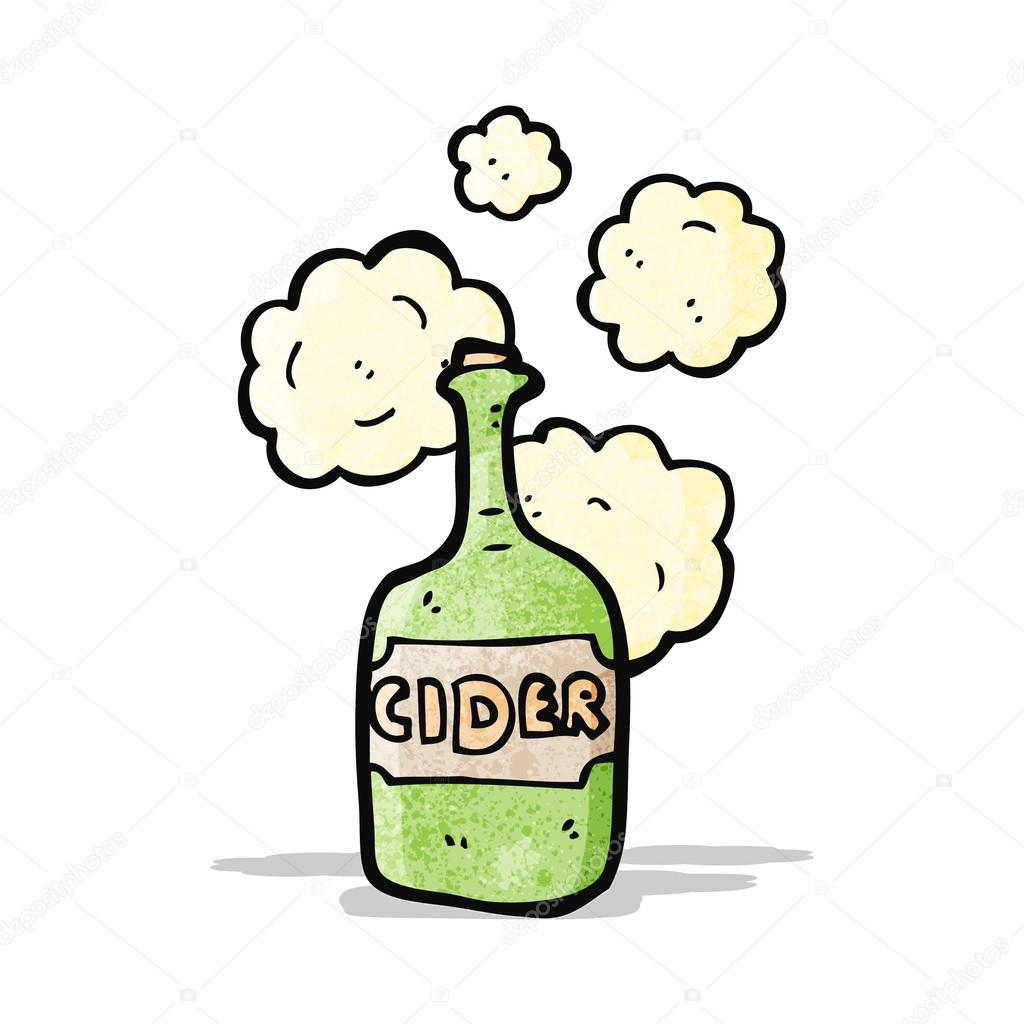 Cartoon cider bottle Stock Vector Image by ©lineartestpilot #53378521