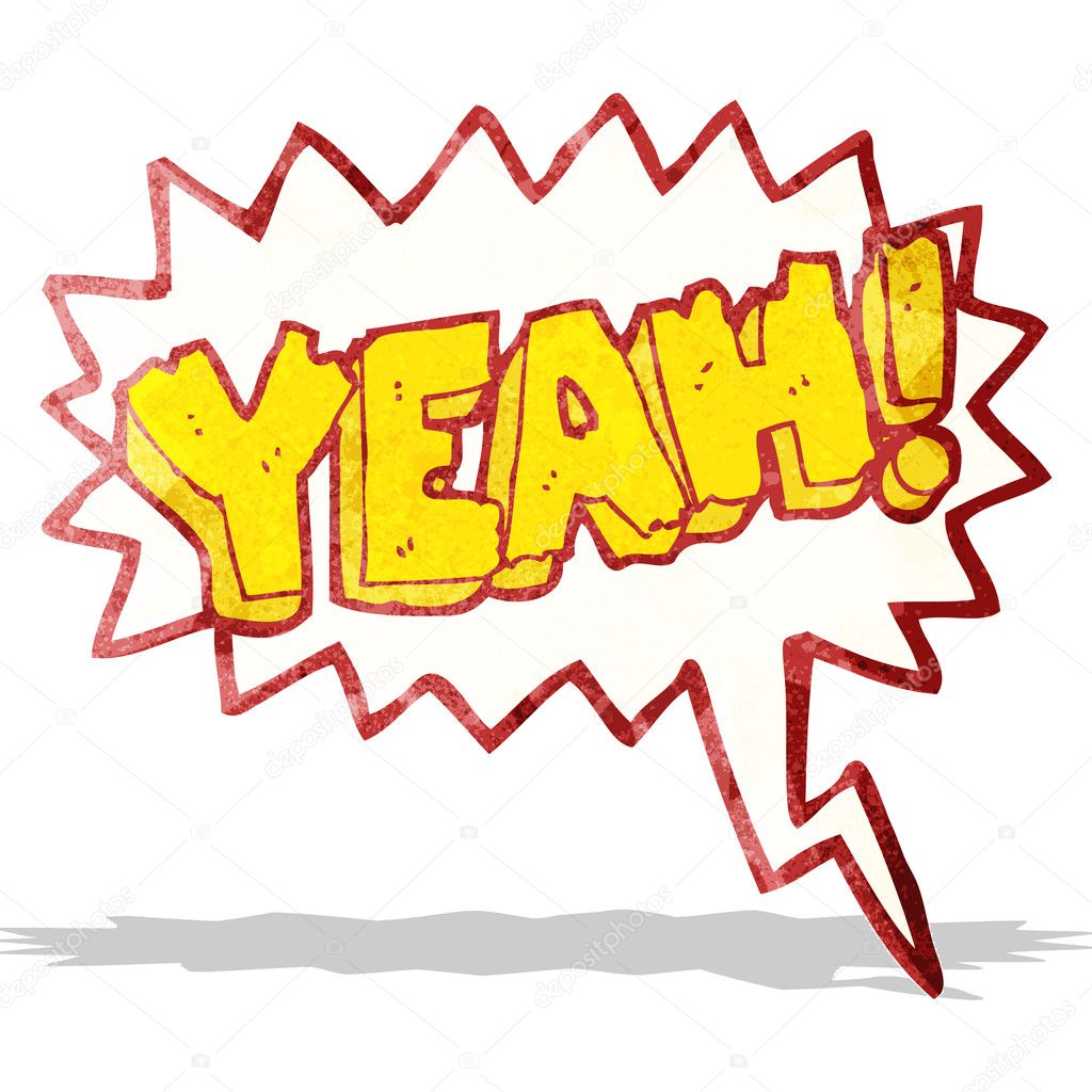 Cartoon yeah shout Stock Vector Image by ©lineartestpilot #54095567