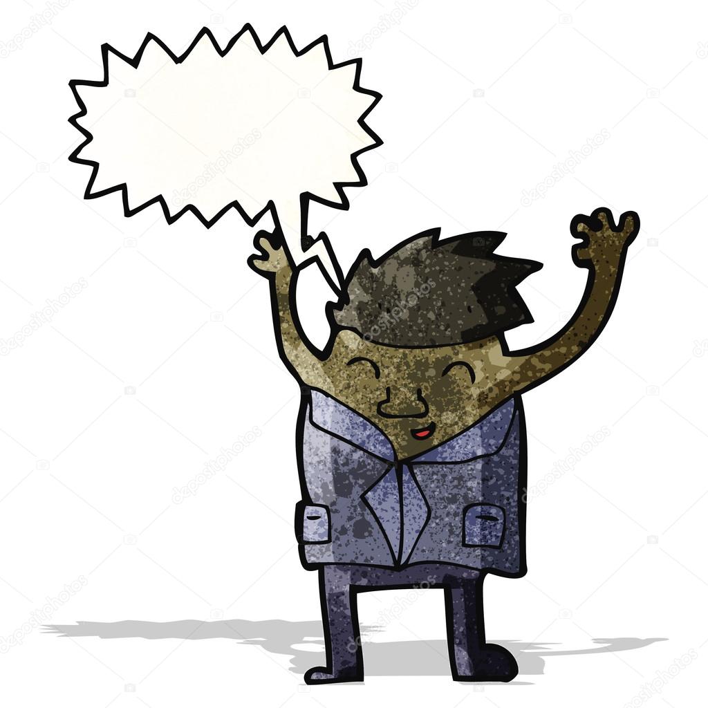 Cartoon man jumping out of suit Stock Vector Image by ©lineartestpilot ...