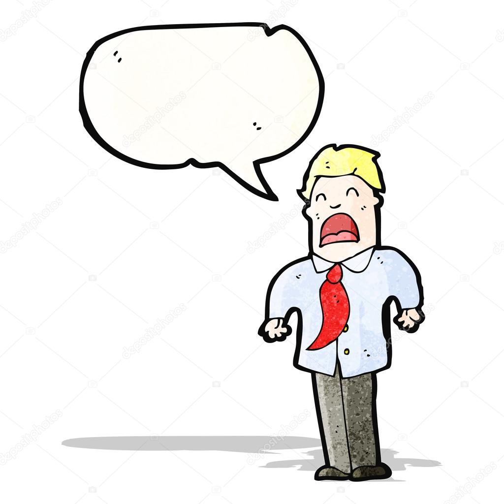 Jefe dando órdenes de dibujos animados Vector de stock por ...