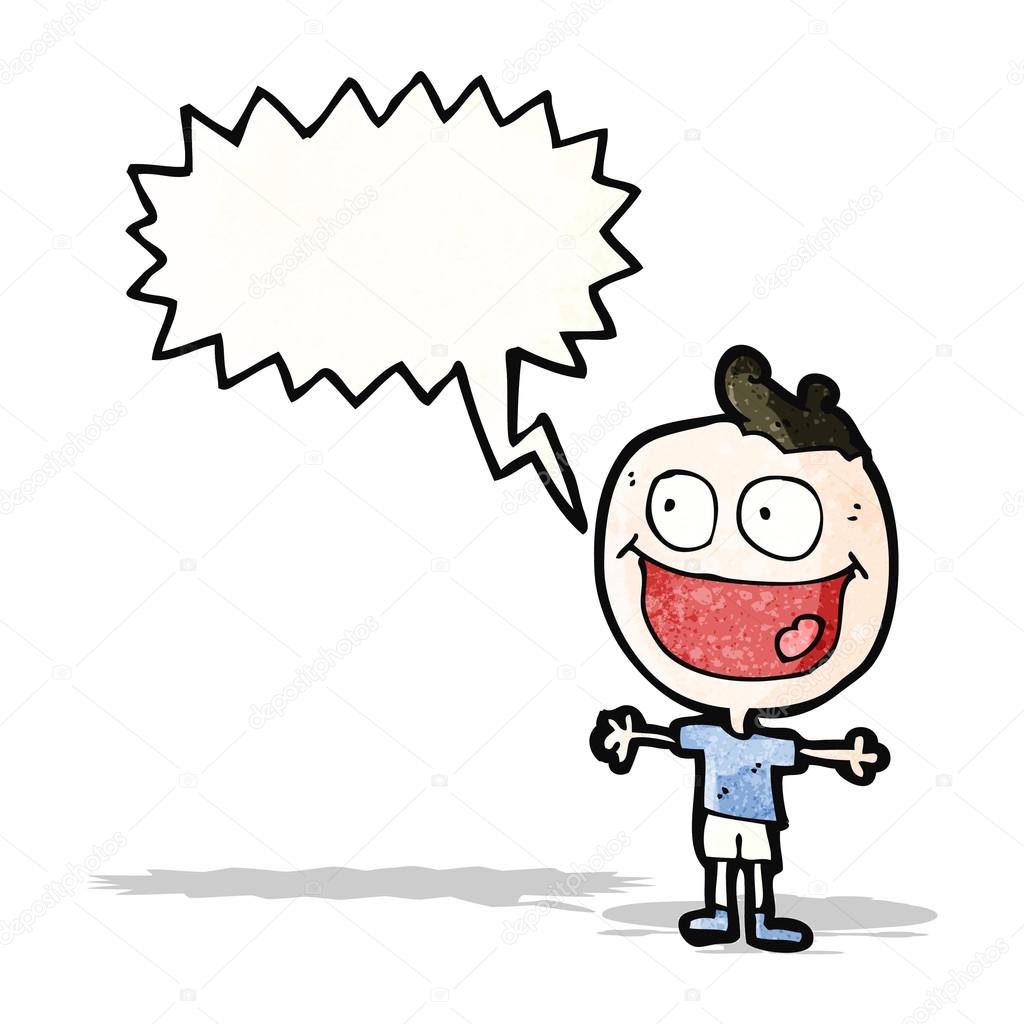 Shouting boy cartoon Stock Vector Image by ©lineartestpilot #54106441