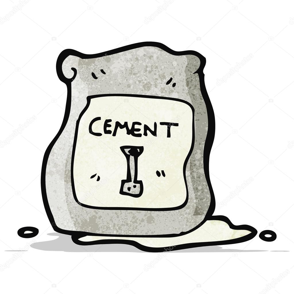 Cartoon bag of cement ⬇ Vector Image by © lineartestpilot | Vector ...