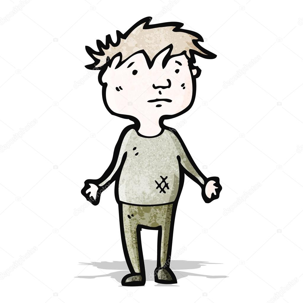 Cartoon poor boy Stock Vector by ©lineartestpilot 54447213