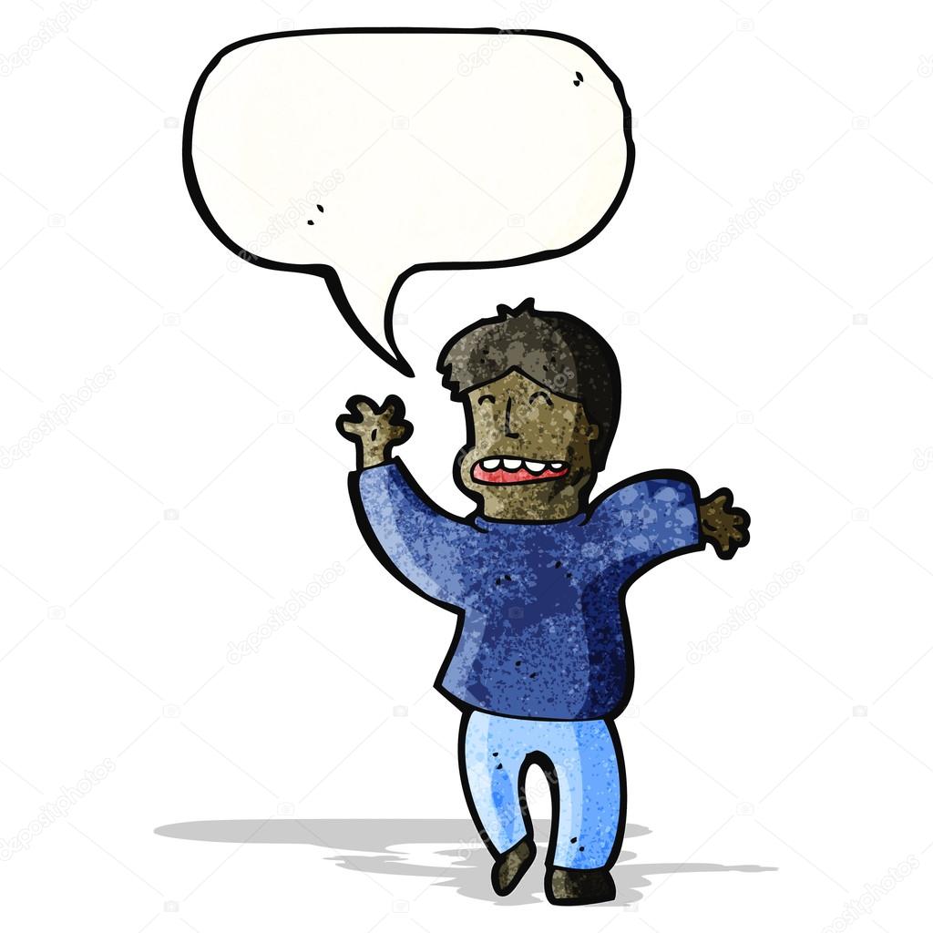 Cartoon stressed out man gesturing wildly Stock Vector Image by ...