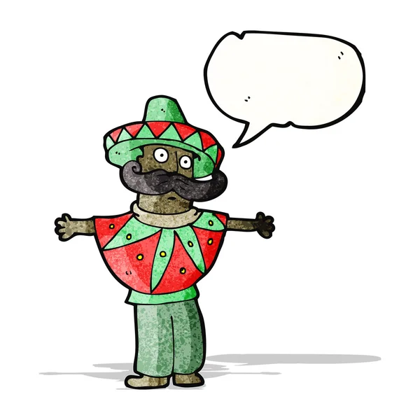 Cartoon mexican stereotype man Stock Vector by ©lineartestpilot 13566735