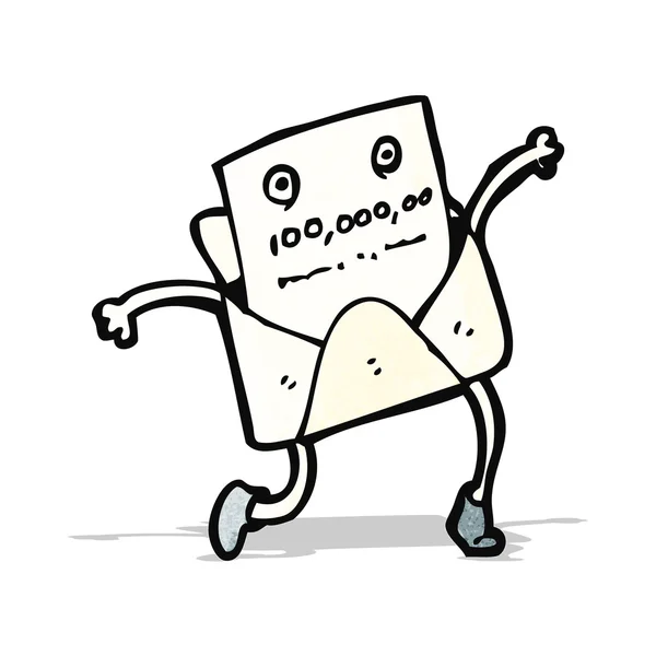 Cartoon paper letter character — Stock Vector © lineartestpilot #59663627