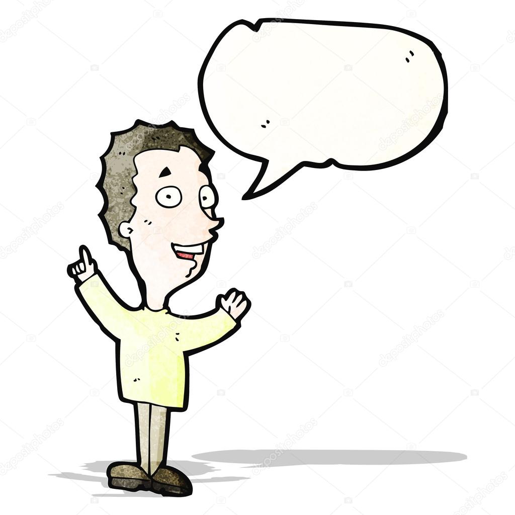 Cartoon man explaining idea Stock Vector Image by ©lineartestpilot ...
