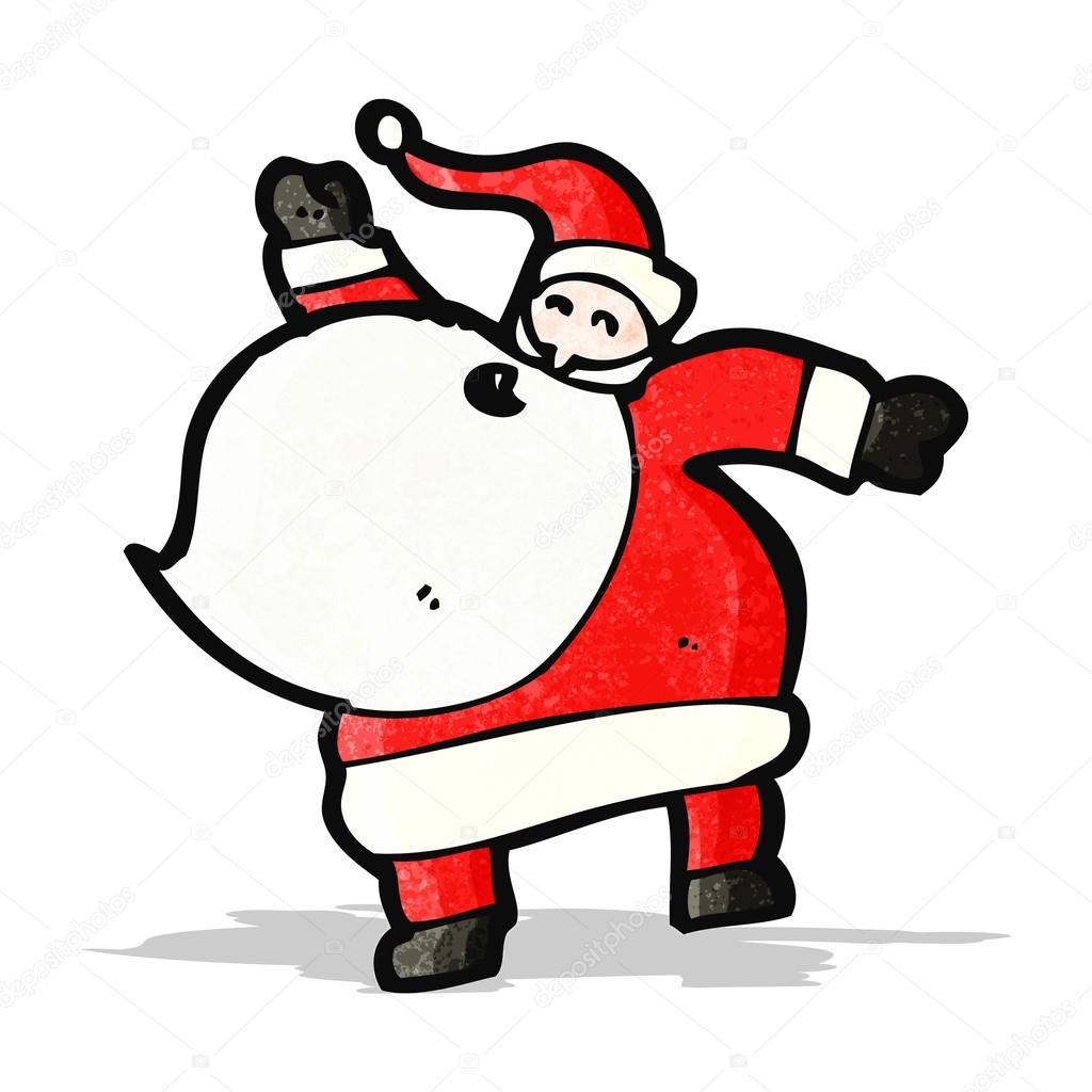 Cartoon dancing santa Stock Vector by ©lineartestpilot 54457479