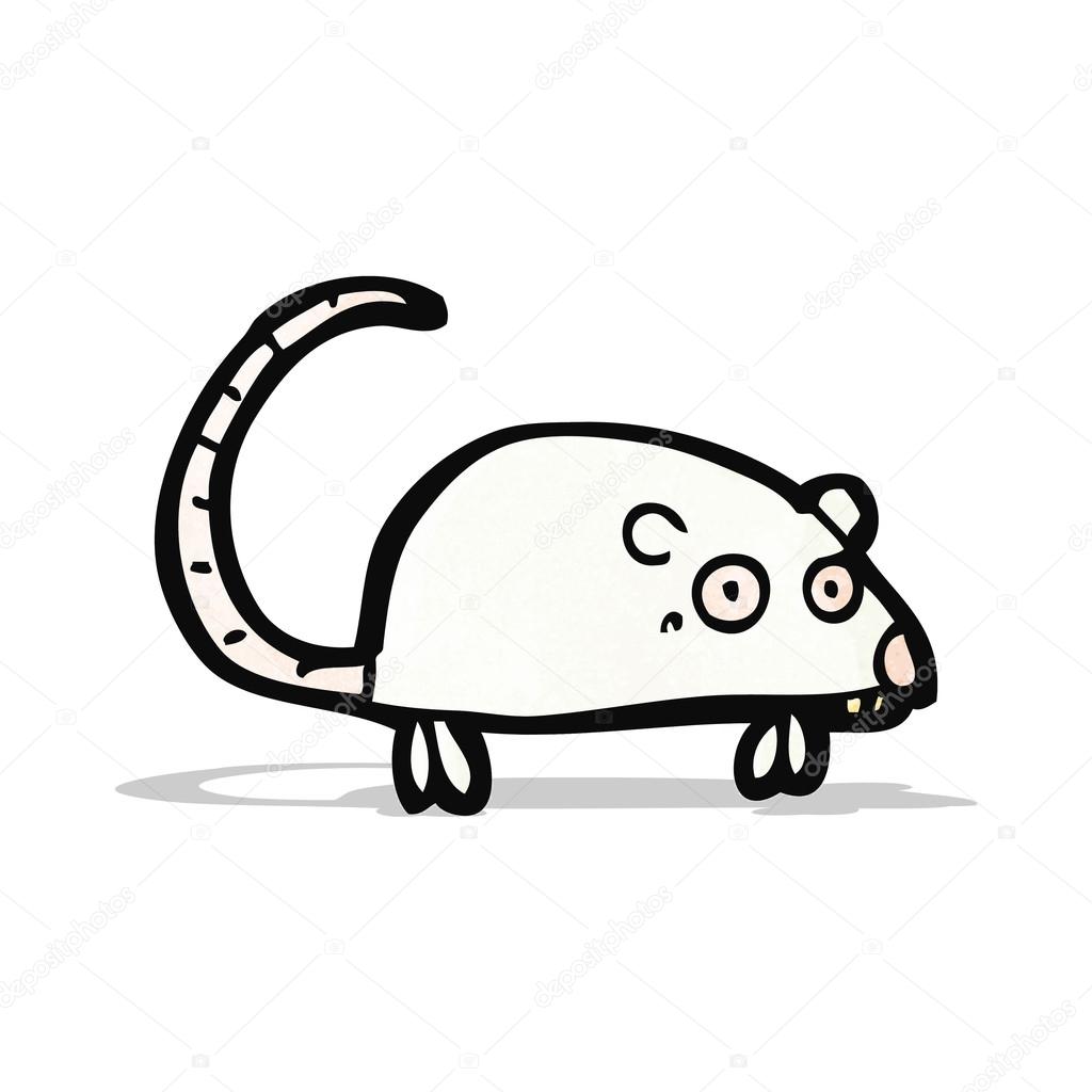 Cartoon white mouse Stock Vector by ©lineartestpilot 54458001