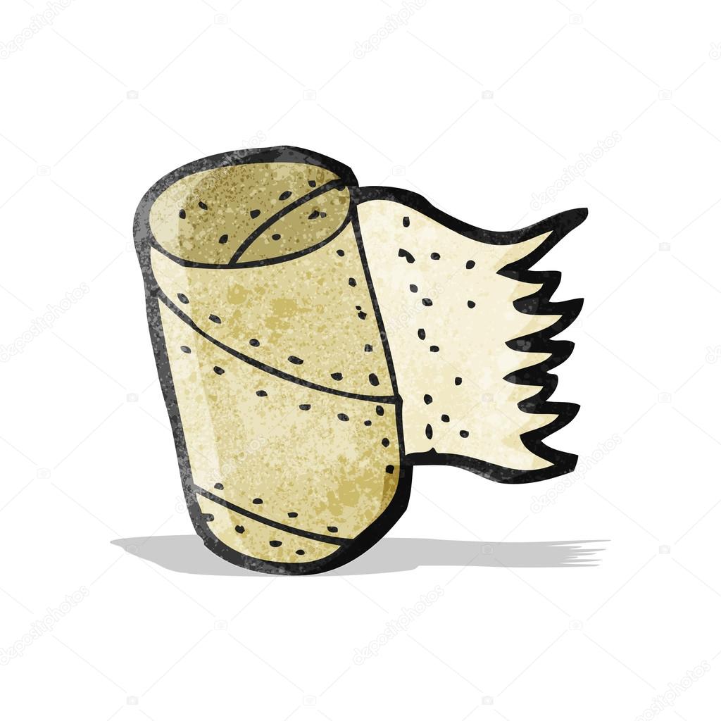 Toilet roll cartoon Stock Vector by ©lineartestpilot 56293787