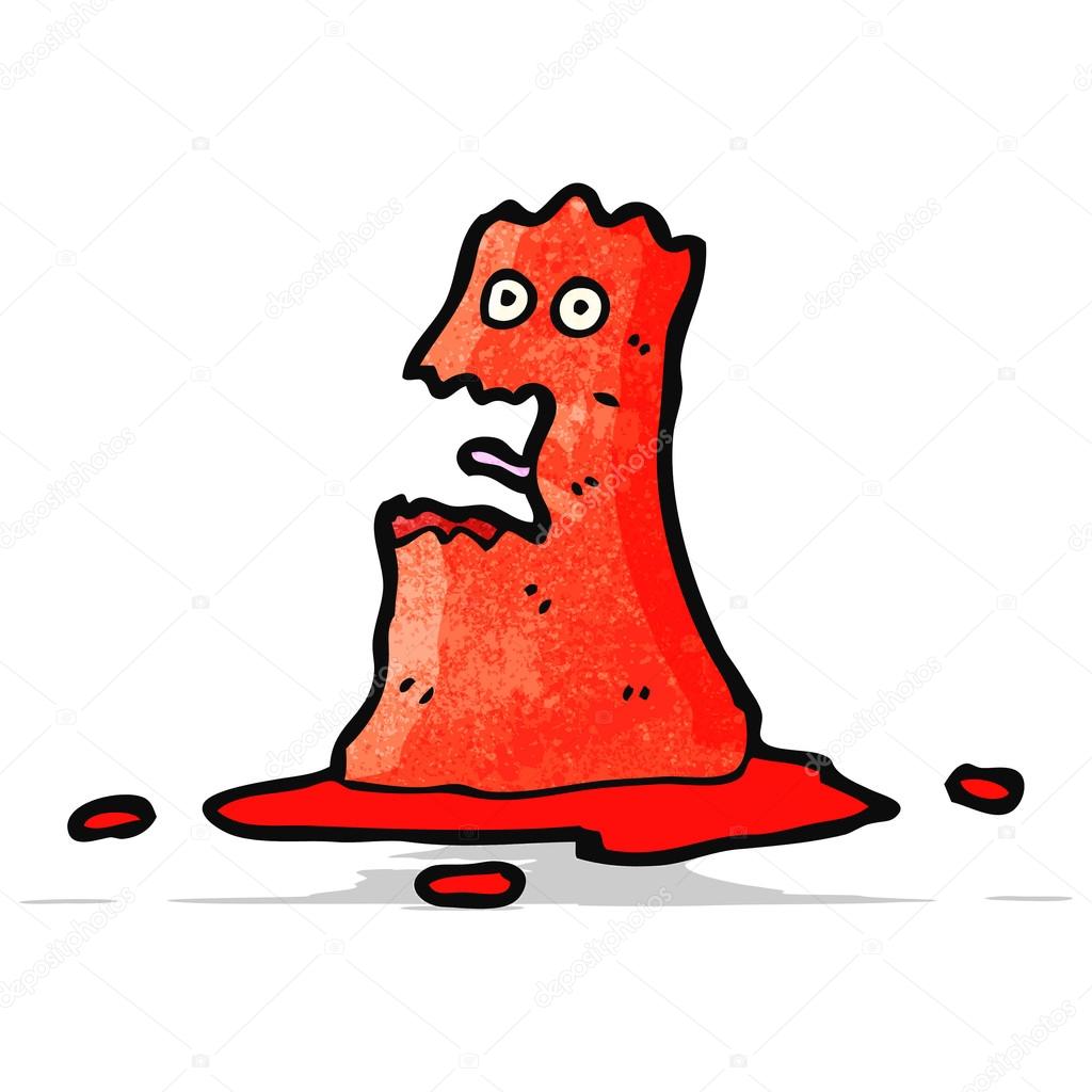 Monstruo Blob De Dibujos Animados Vector De Stock 56294815 De ©lineartestpilot