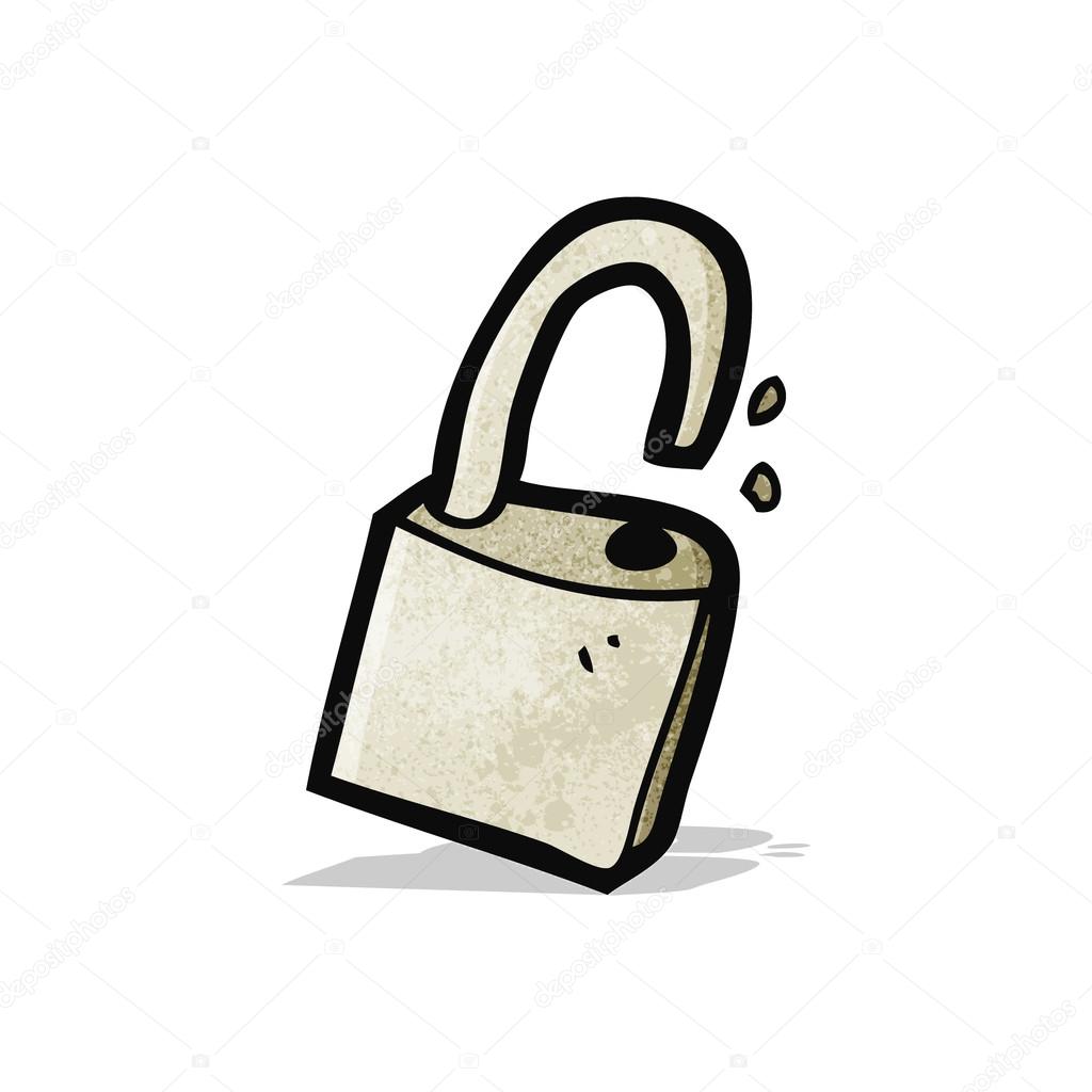 Cartoon padlock Stock Vector by ©lineartestpilot 56297915
