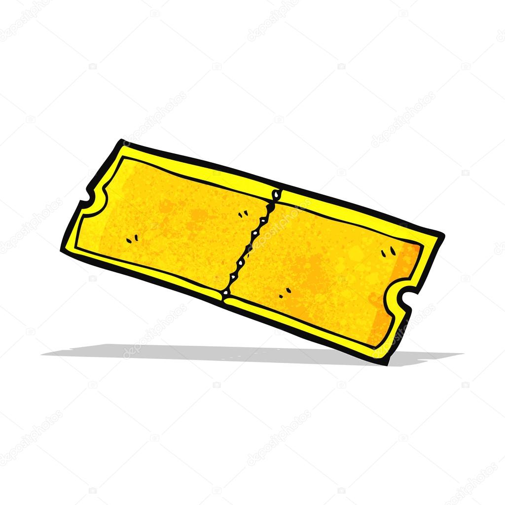 Cartoon golden ticket Stock Vector Image by ©lineartestpilot #56298697