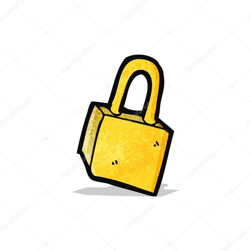Cartoon padlock Stock Vector by ©lineartestpilot 56298861