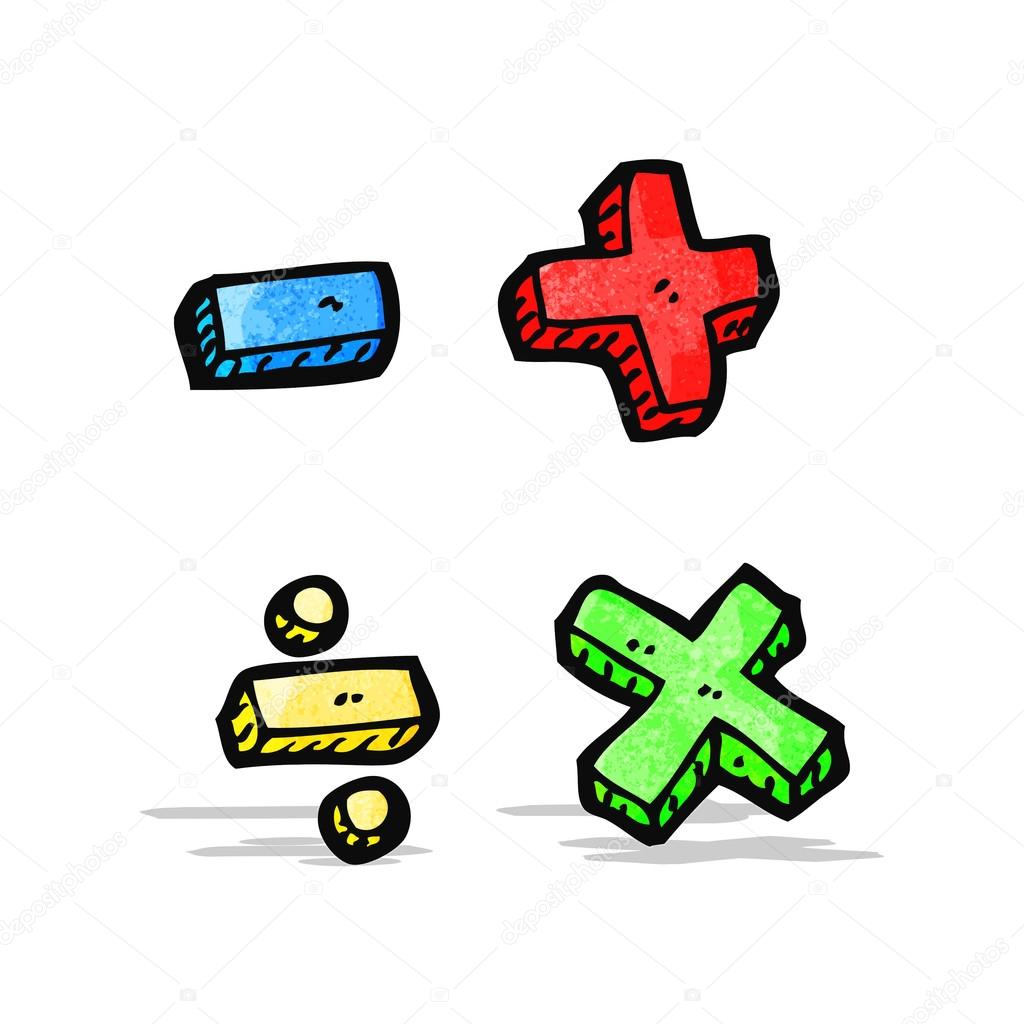 Cartoon math symbols Stock Vector Image by ©lineartestpilot #56298913