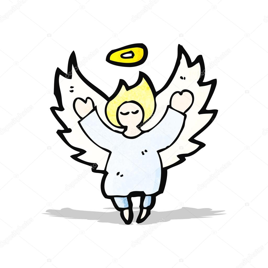 Cartoon little angel Stock Vector by ©lineartestpilot 56299019
