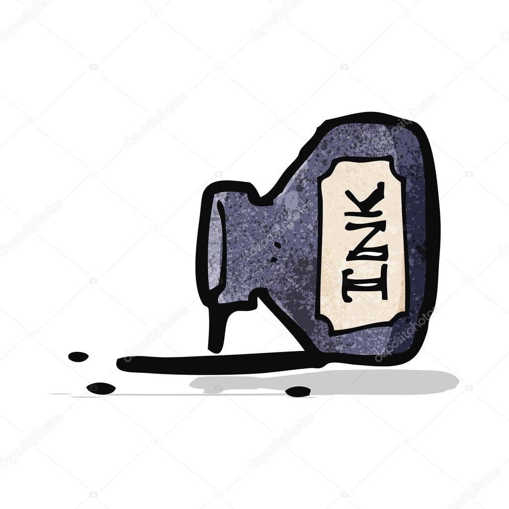 Ink Bottle Cartoon
