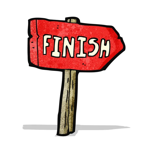 Finish sign cartoon — Stock Vector © lineartestpilot #21534447