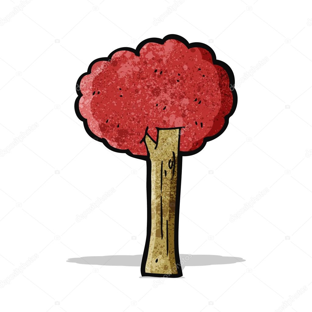 Cartoon red tree Stock Vector by ©lineartestpilot 56336845