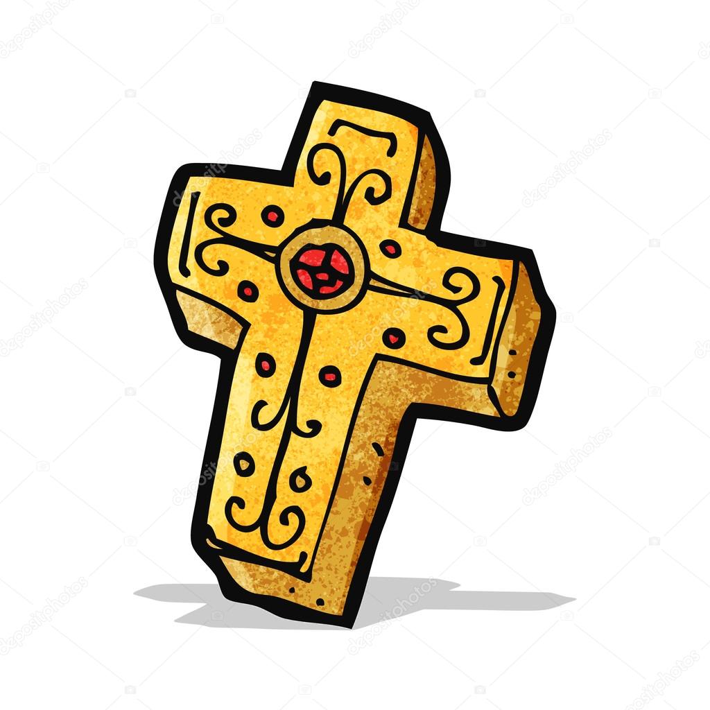 Cartoon crucifix cross Stock Vector Image by ©lineartestpilot #56340019