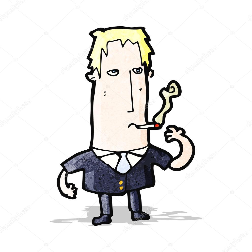 Cartoon man smoking Stock Vector Image by ©lineartestpilot #56340291