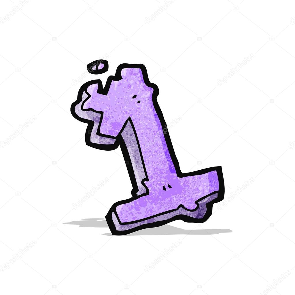 Cartoon number one Stock Vector Image by ©lineartestpilot #56917487
