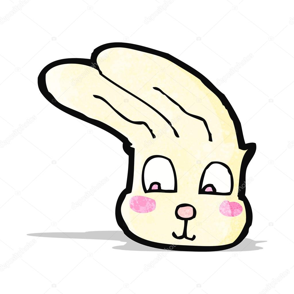 Cara de conejo de dibujos animados Vector de stock por ©lineartestpilot ...