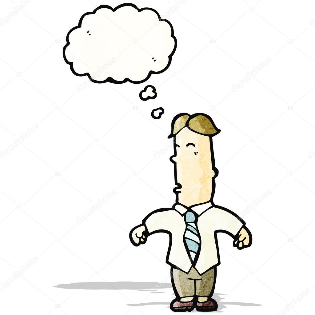 Cartoon boring office man Stock Vector by ©lineartestpilot 57798961