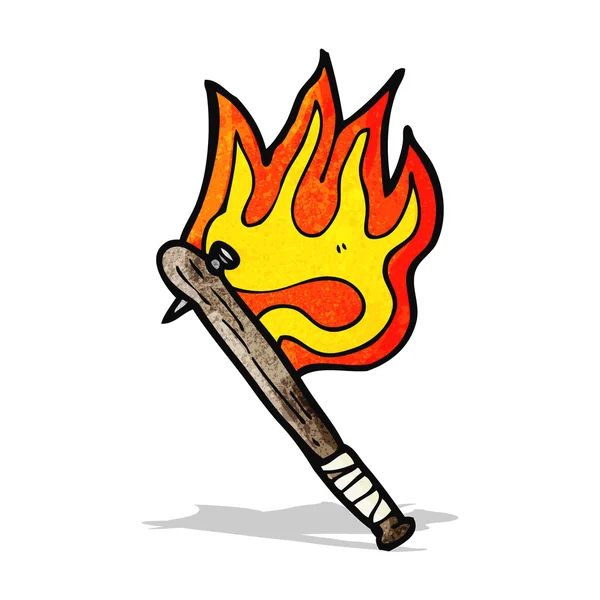 Cartoon flaming bat Stock Vector by ©lineartestpilot 61138223