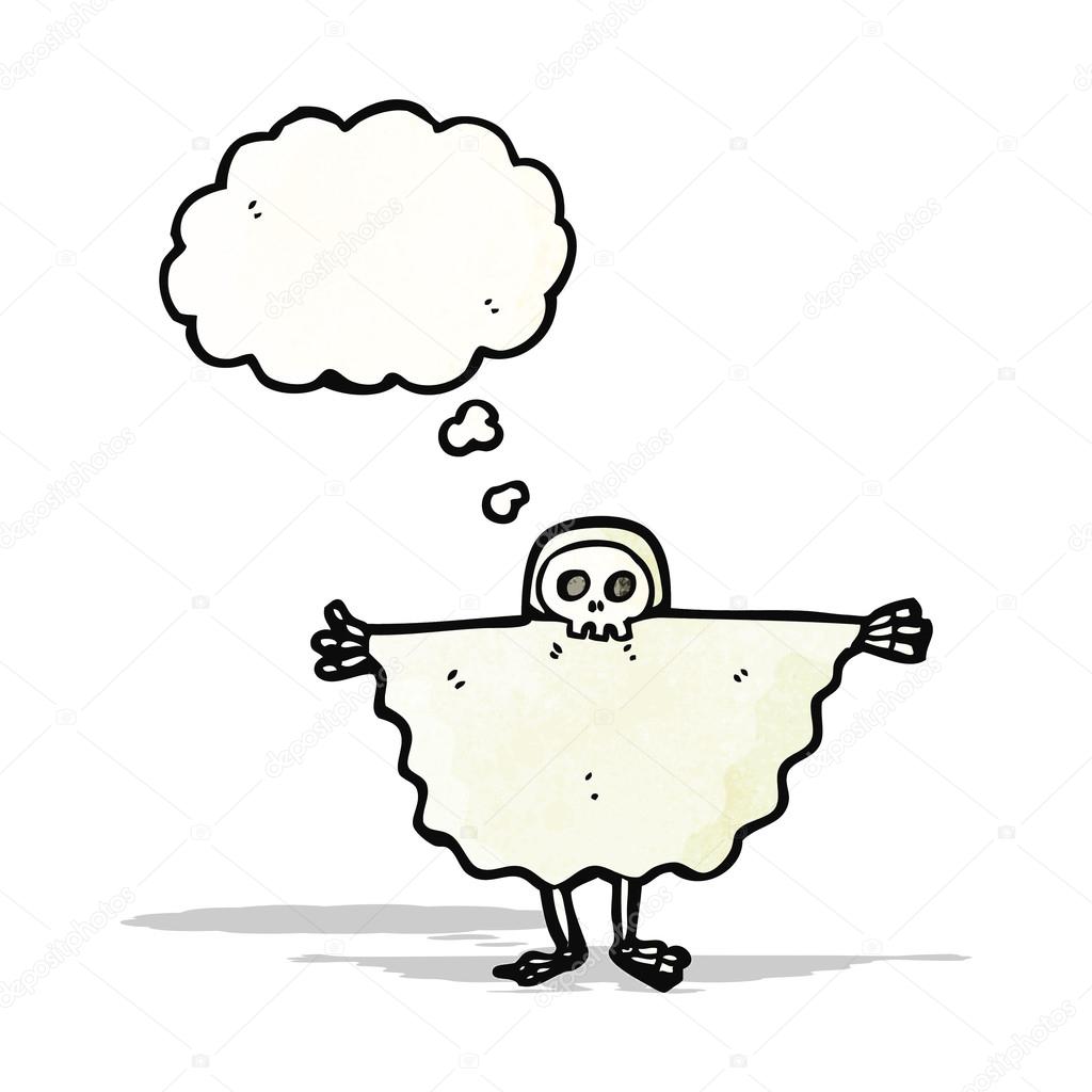 Cartoon skeleton ghost Stock Vector by ©lineartestpilot 57802481