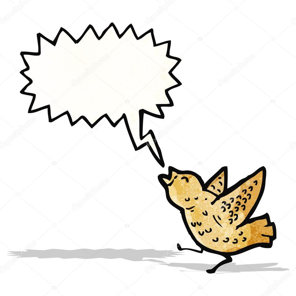 Cartoon squawking bird Stock Vector Image by ©lineartestpilot #57805557