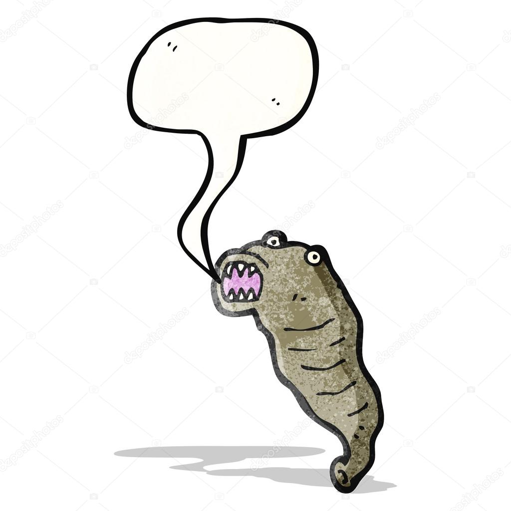 Cartoon leech — Stock Vector © lineartestpilot #57809855