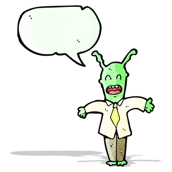 Cartoon alien invader Stock Vector by ©lineartestpilot 54101877