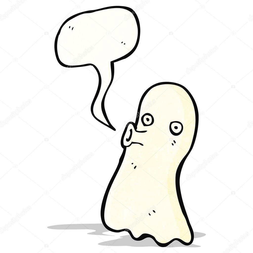 Spooky ghost cartoon Stock Vector by ©lineartestpilot 58066197