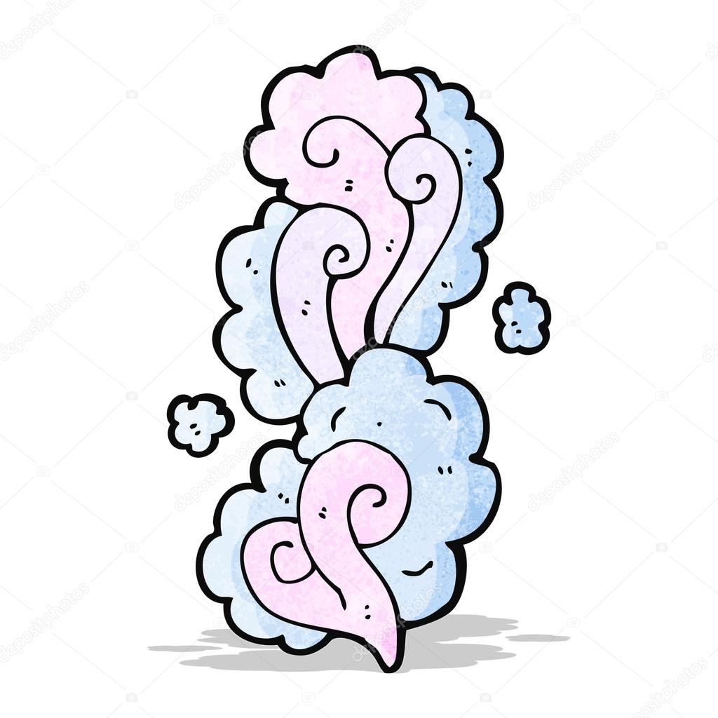 Elemento mágico dibujos animados de humo — Archivo Imágenes Vectoriales ...