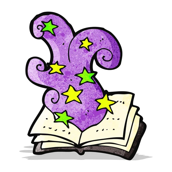 Cartoon magic spell book — Stock Vector © lineartestpilot #50031925