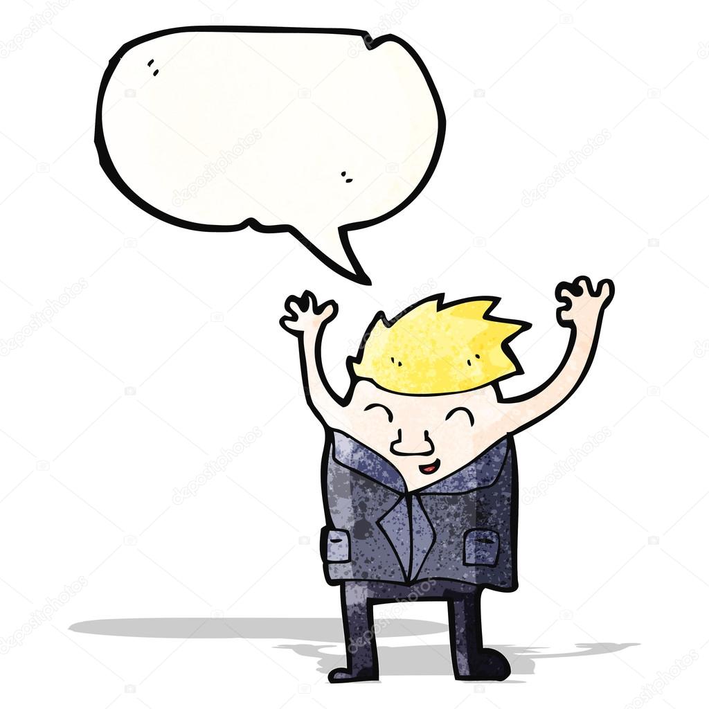 Cartoon man jumping out of his suit Stock Vector by ©lineartestpilot ...