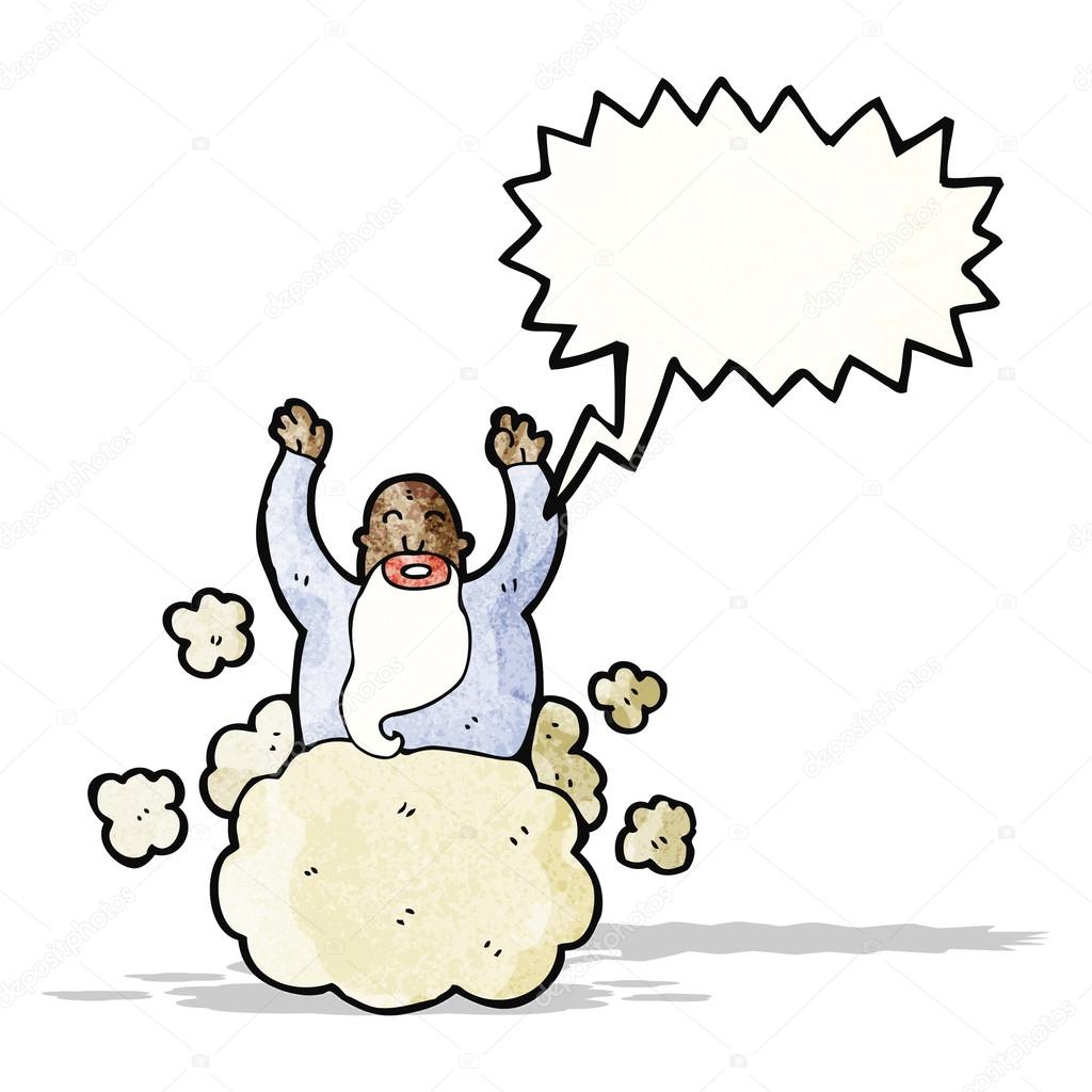 God on cloud cartoon Stock Vector by ©lineartestpilot 58077001