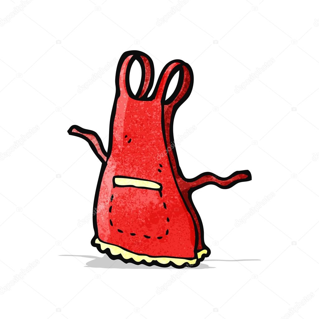 Kitchen apron cartoon — Stock Vector © lineartestpilot #58077105