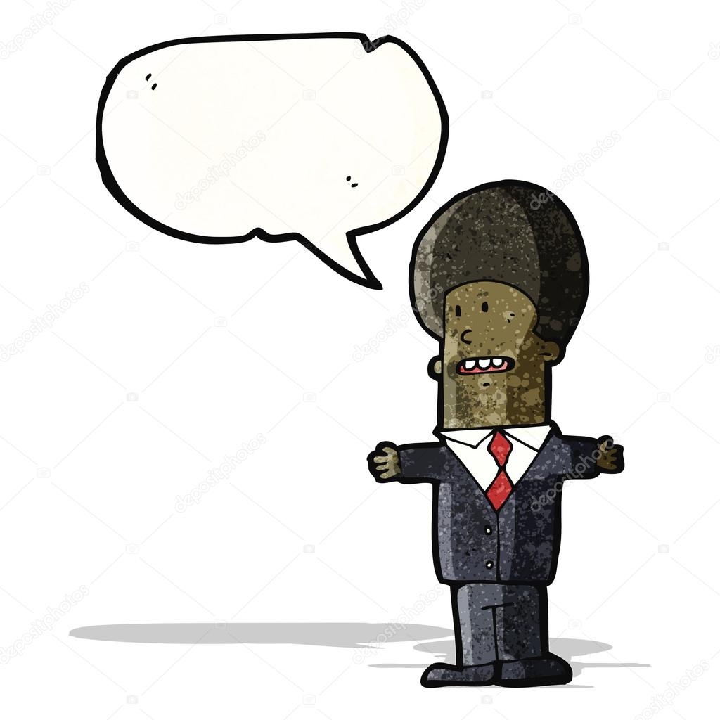 Cartoon businessman talking Stock Vector by ©lineartestpilot 59589027