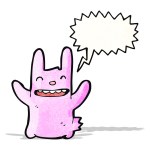 Pink rabbit Stock Vector Image by ©lineartestpilot #21323613