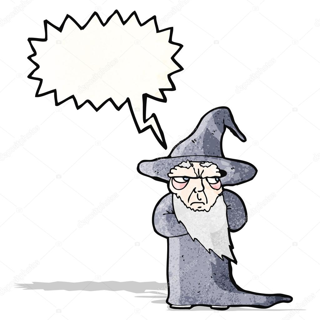 Shouting wizard cartoon Stock Vector by ©lineartestpilot 59594261