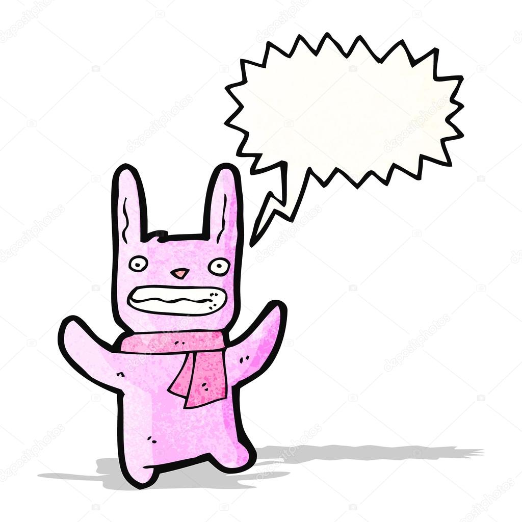 Conejo rosa de dibujos animados Vector de stock #59595253 de ...