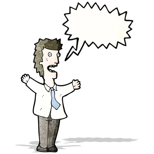 Cartoon shouting man Stock Vector by ©lineartestpilot 61168321